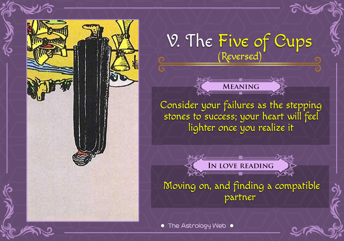 The Five Of Cups Tarot 5 Of Cups The Astrology Web